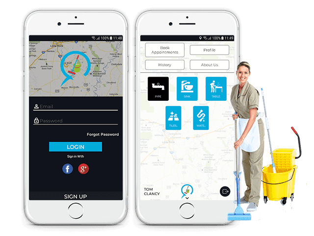 Best On-demand House Cleaning App Like Uber - AIS Technolabs